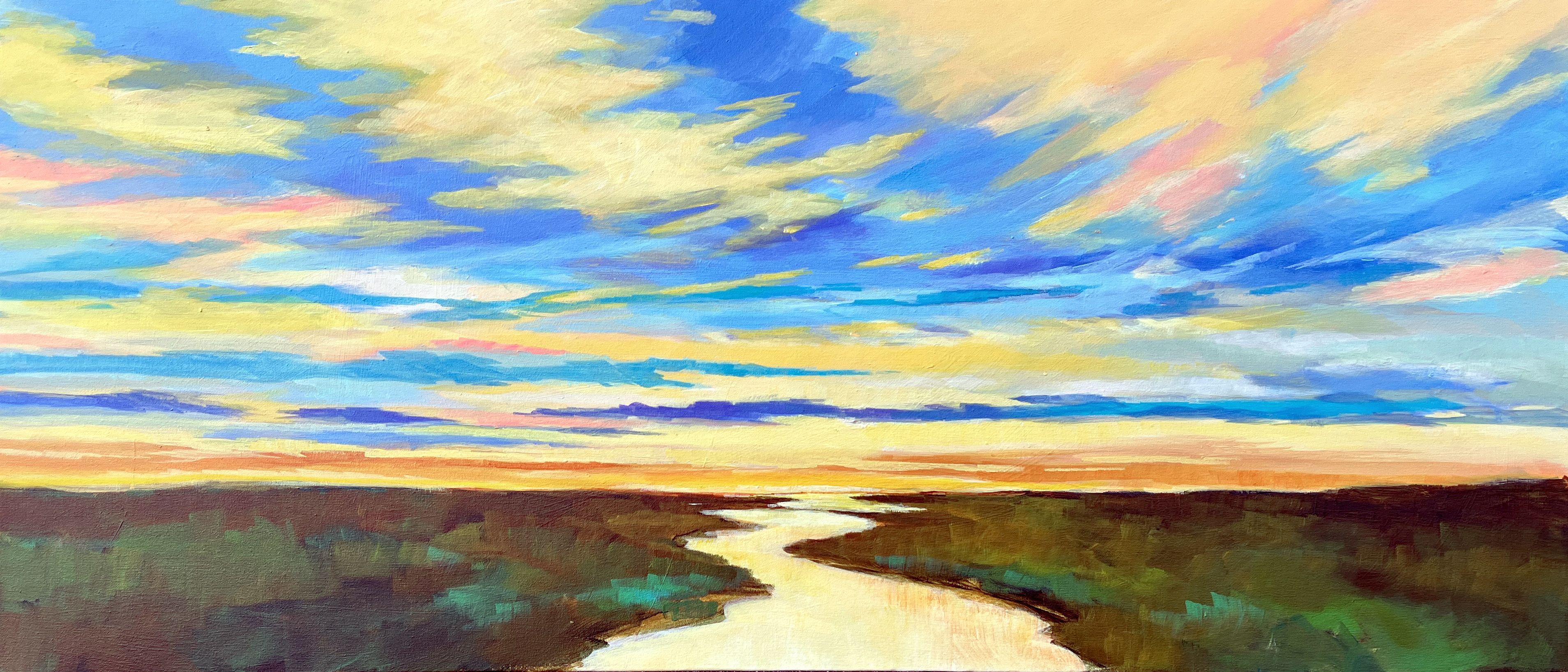 Filomena Booth - Vanishing Point, Painting, Acrylic on Canvas For Sale ...