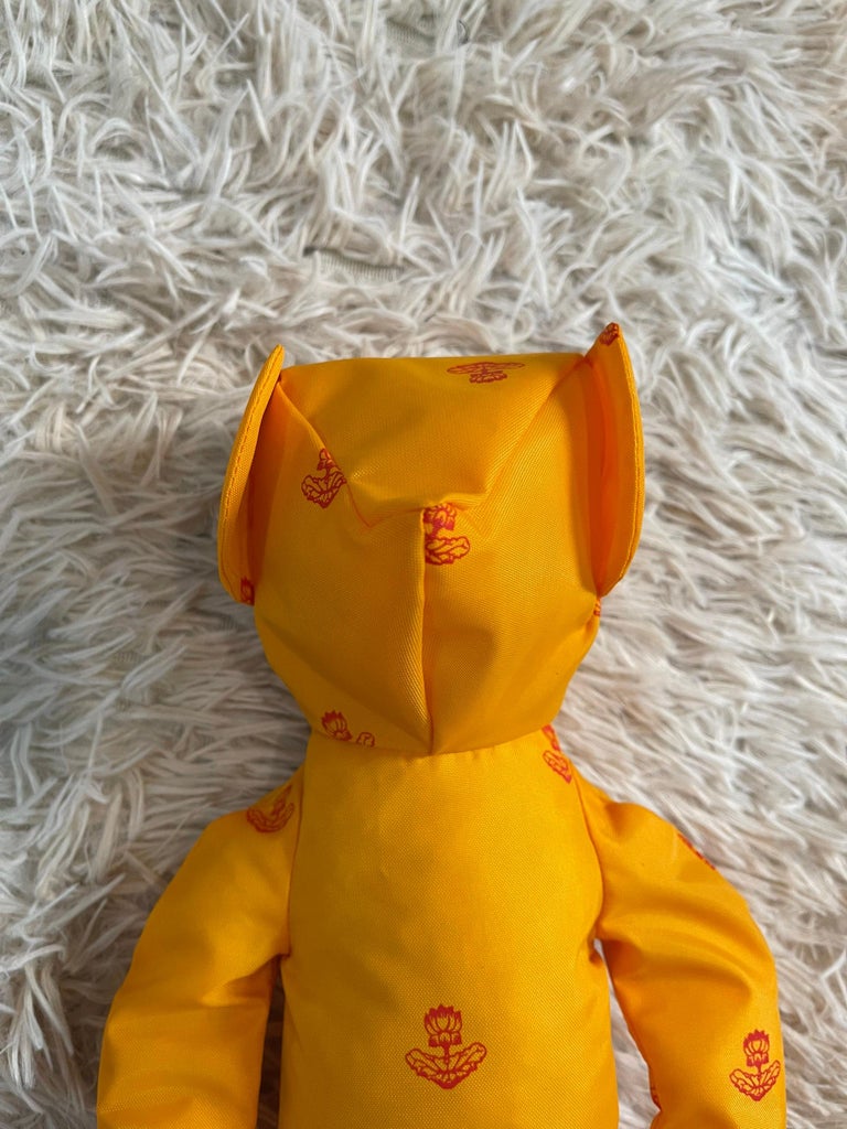 Final Home Early 2000's Lotus Flower Bear Pouch For Sale at 1stDibs