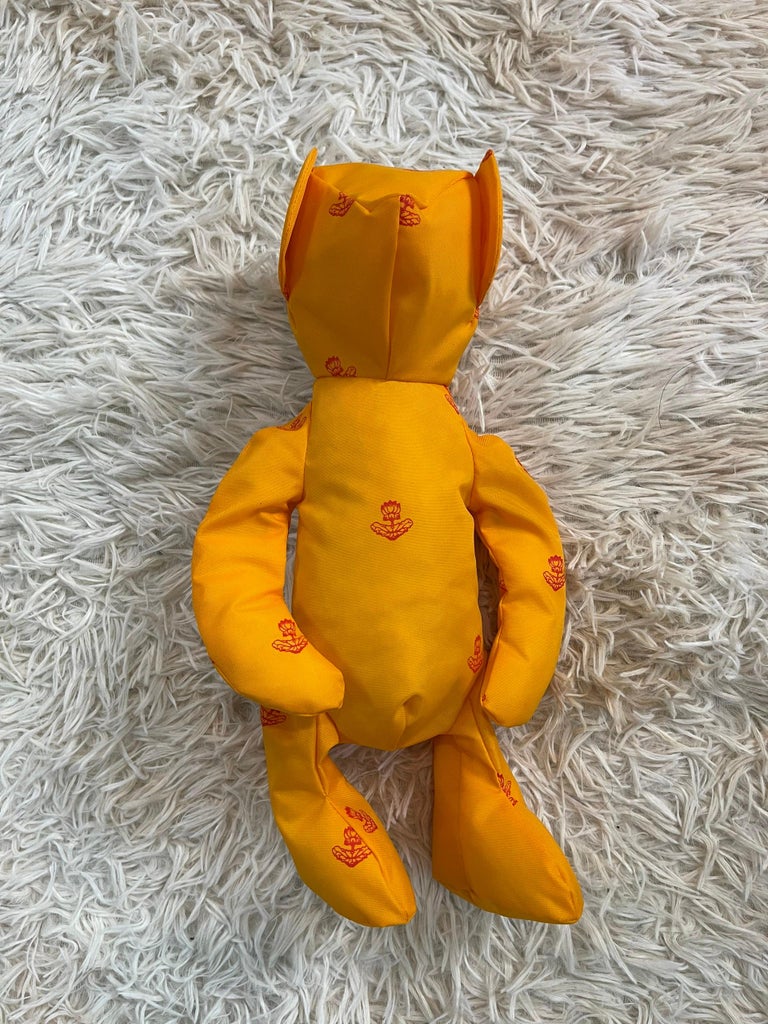 Final Home Early 2000's Lotus Flower Bear Pouch For Sale at 1stDibs