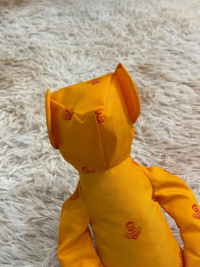 Final Home Early 2000's Lotus Flower Bear Pouch For Sale at 1stDibs