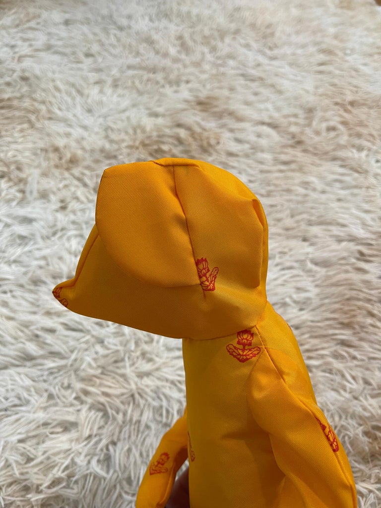 Final Home Early 2000's Lotus Flower Bear Pouch For Sale at 1stDibs