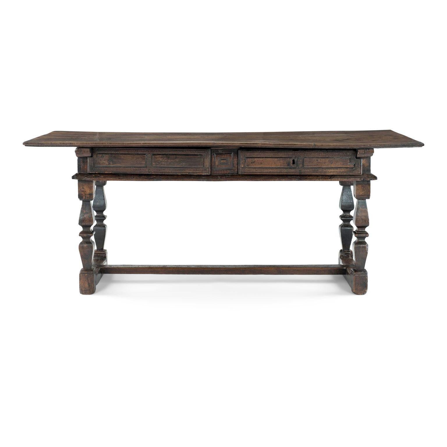 Fine 17th Century Chestnut Console Table For Sale at 1stDibs