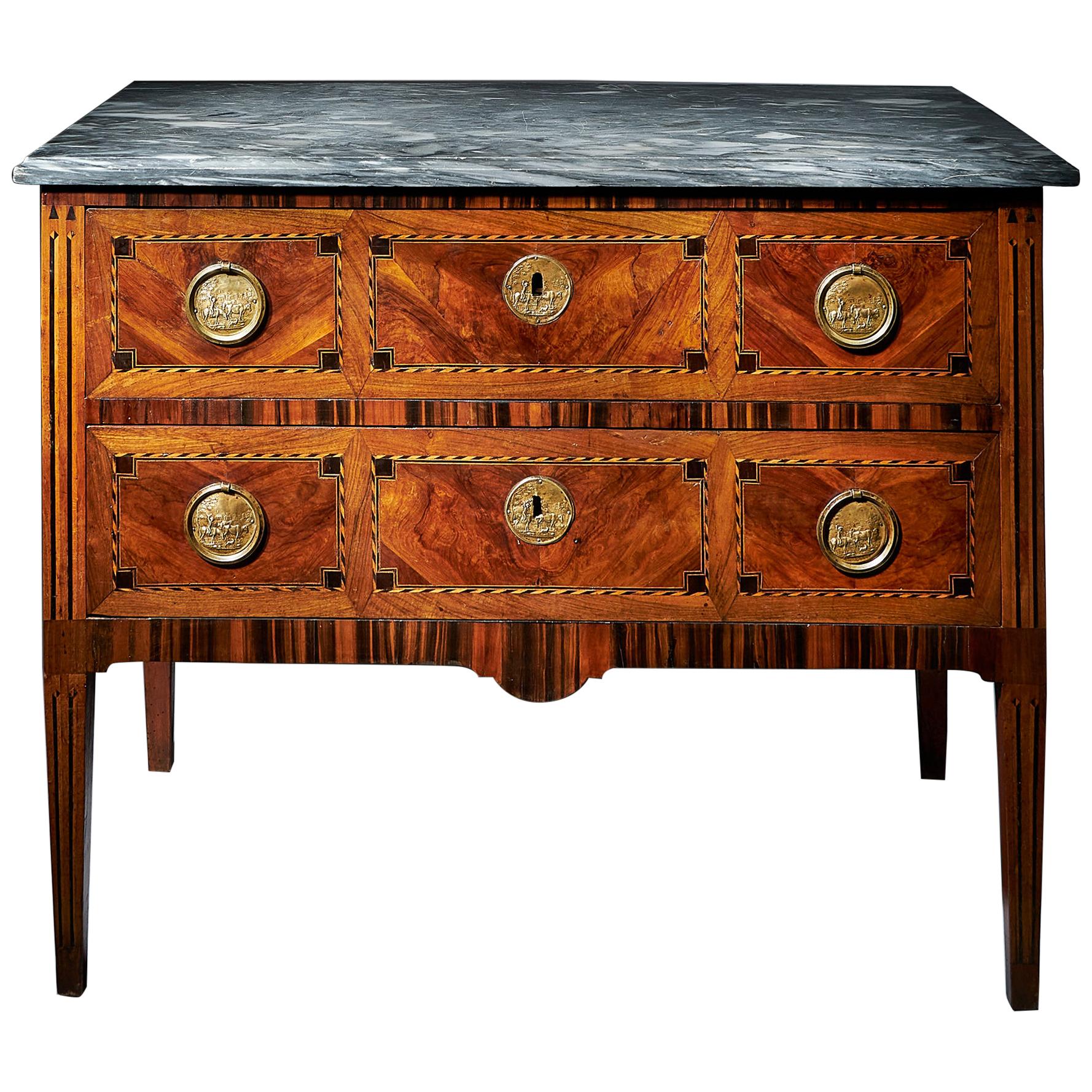 Exceptional 18th Century Italian Neoclassical Parquetry and Marquetry ...