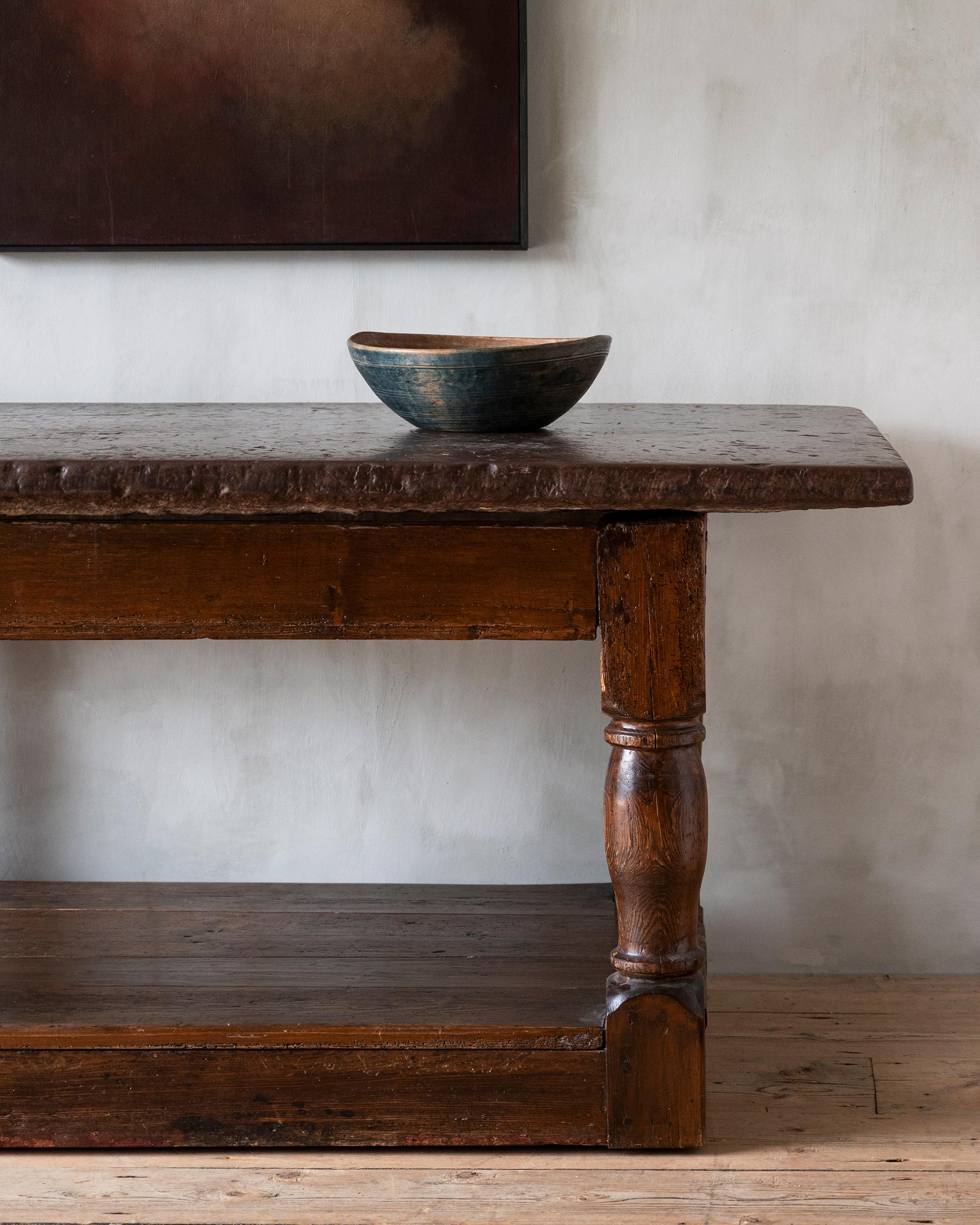 Fine 18th Century Swedish Baroque Stone Table For Sale at 1stDibs