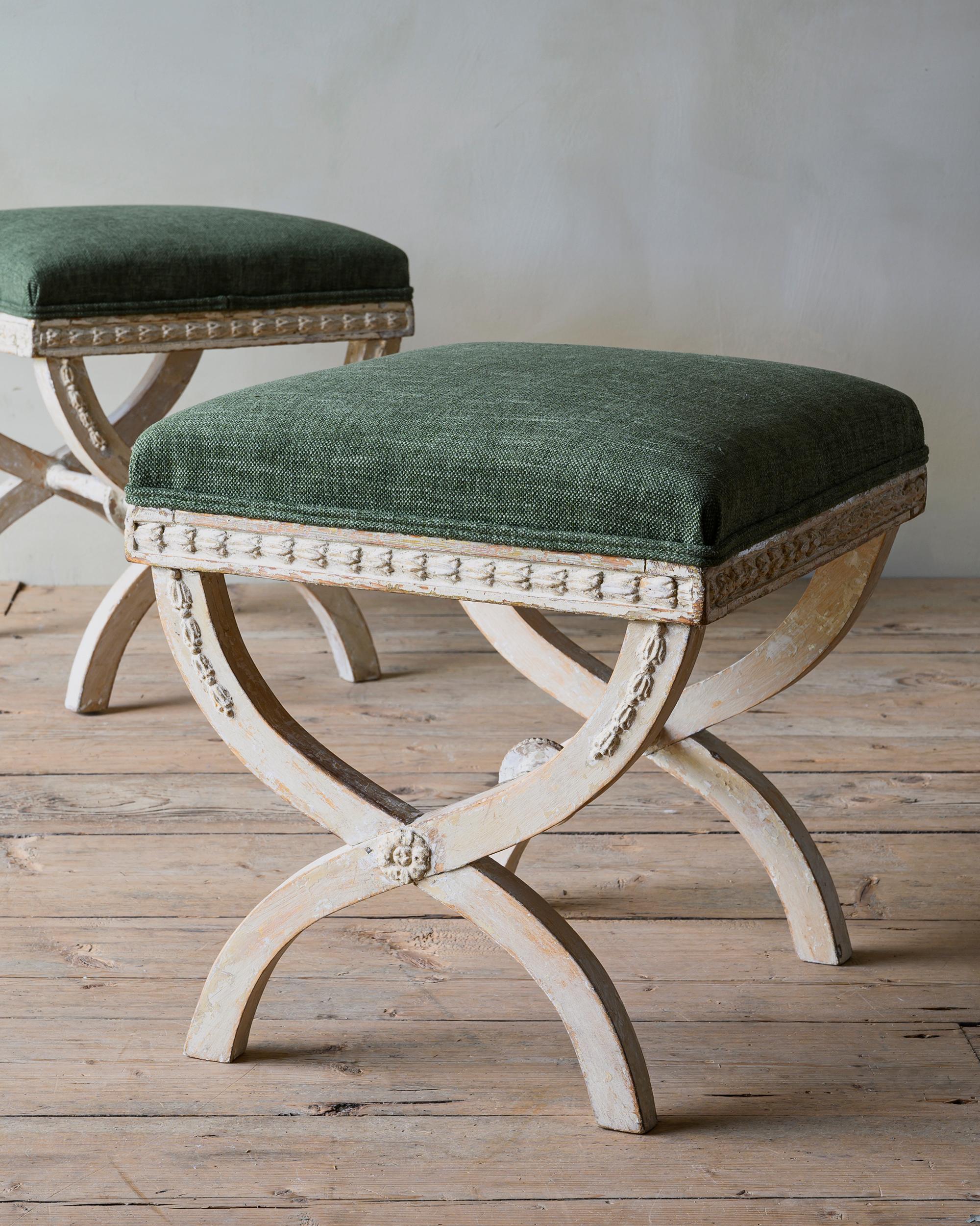 Fine 19th Century Gustavian Stools at 1stDibs