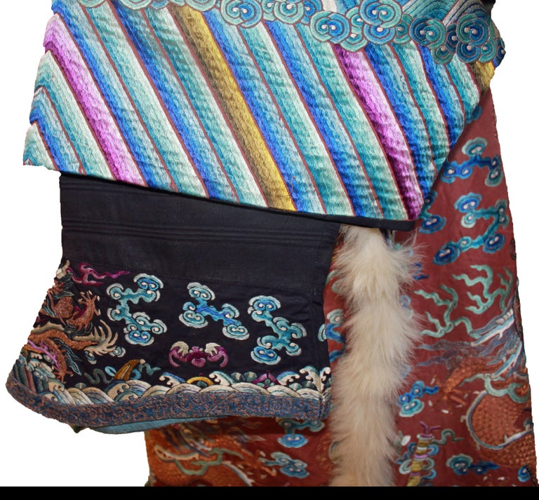 Fine 19th Century Imperial Chinese Dragon Robe For Sale at 1stDibs