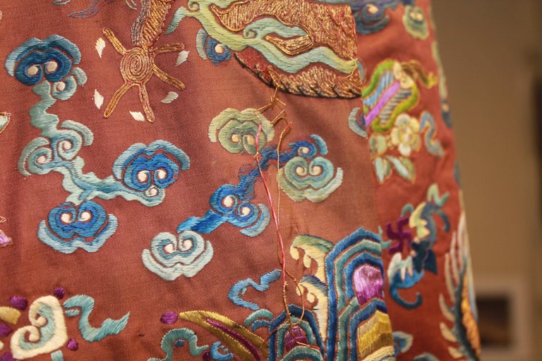 Fine 19th Century Imperial Chinese Dragon Robe For Sale at 1stDibs