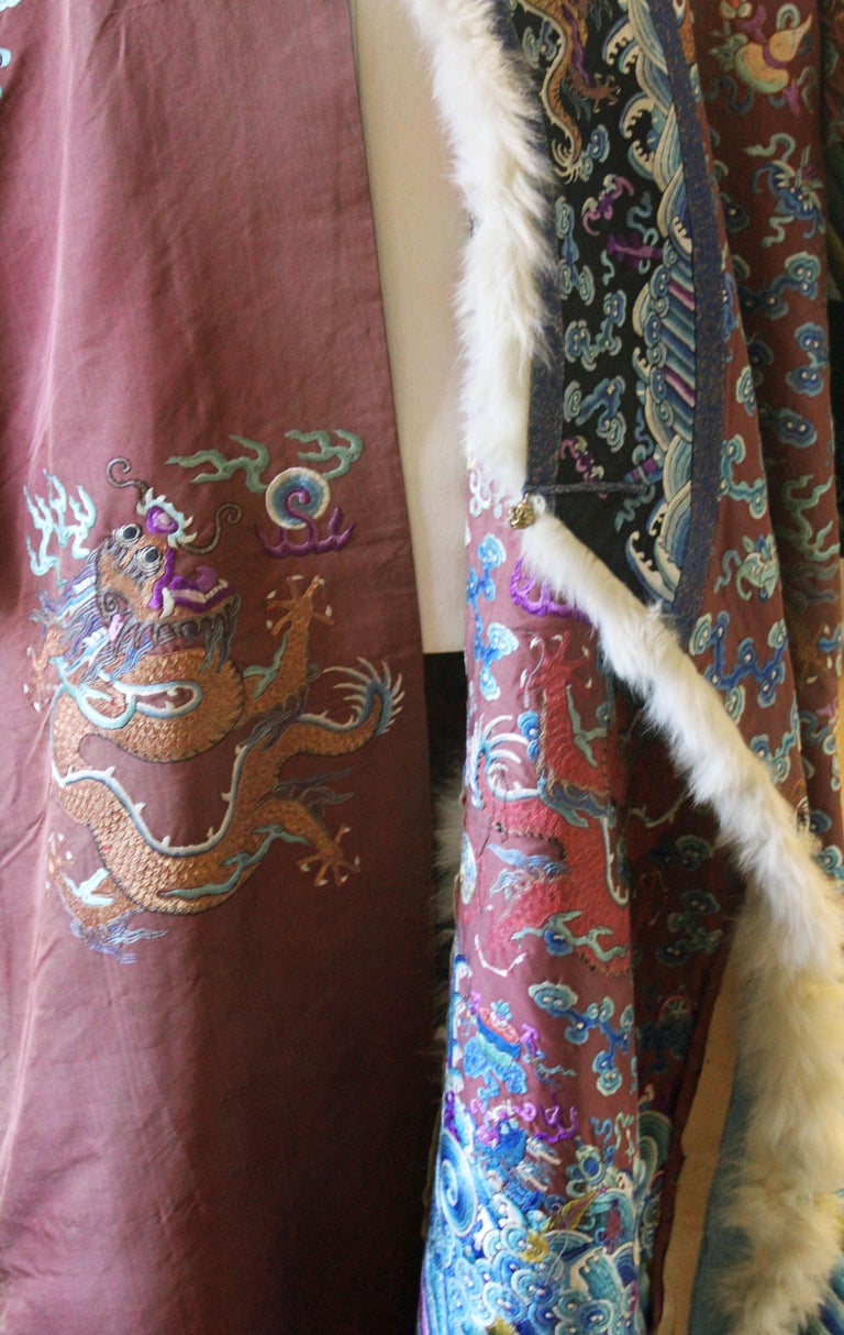 Fine 19th Century Imperial Chinese Dragon Robe For Sale at 1stDibs