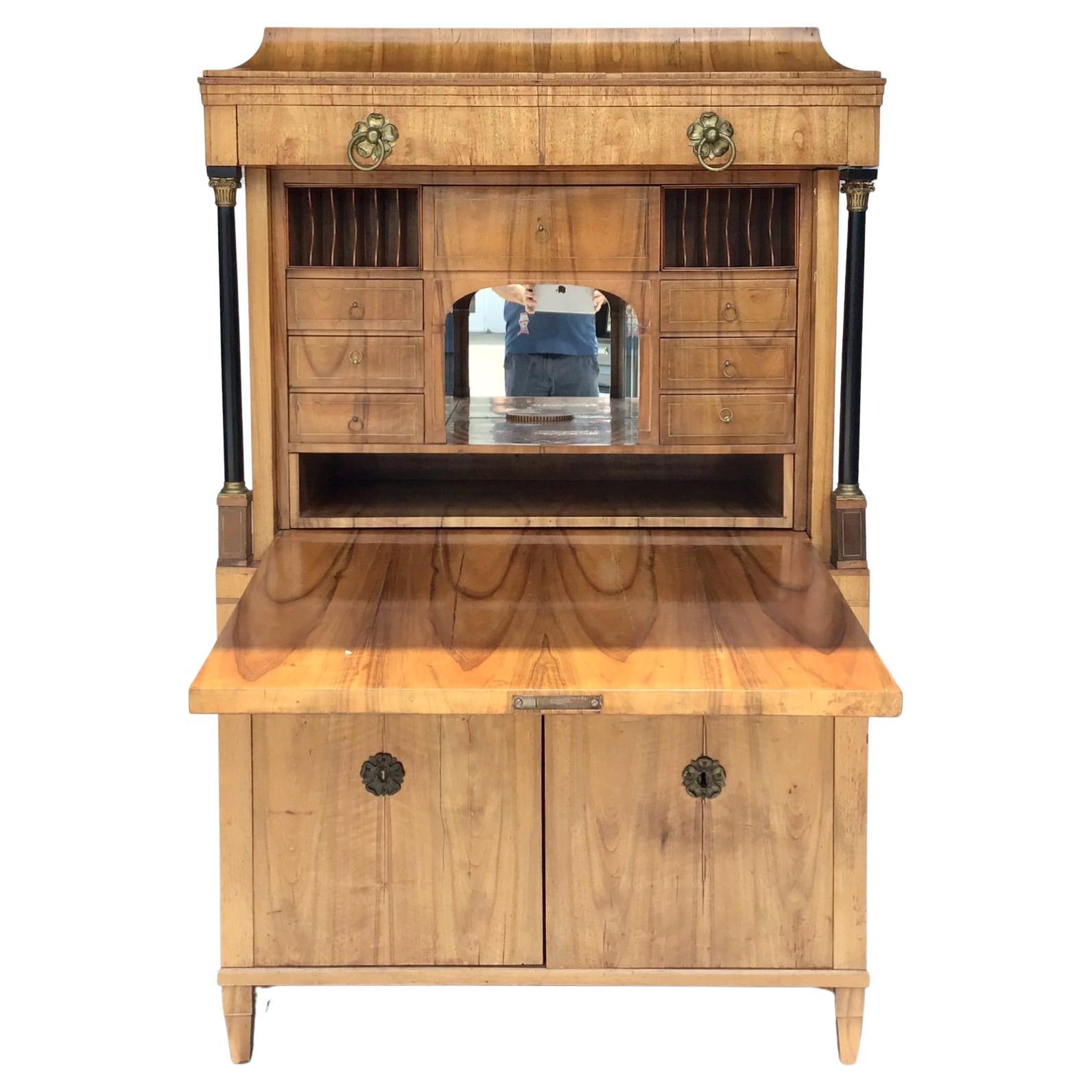 Biedermeier Period Cylindrical Secretary from Hamburg, 1830s For Sale ...