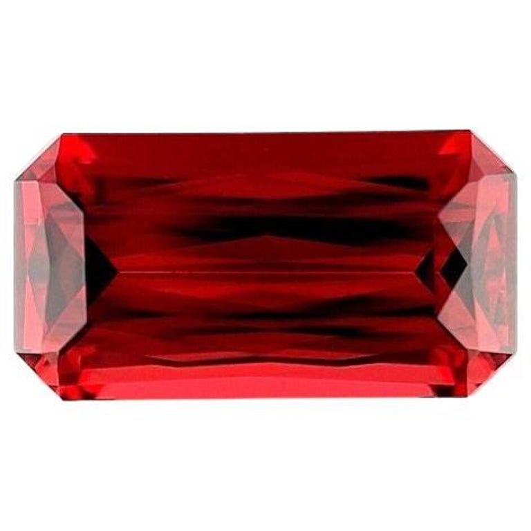Fine 2.62ct Vivid Purple Red Pyrope Garnet Emerald Octagon Cut Gem 10 ...