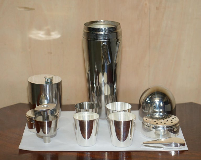 Fine Antique 1960 Art Deco Style EPNS Silver Hallmarked Zeppelin ...