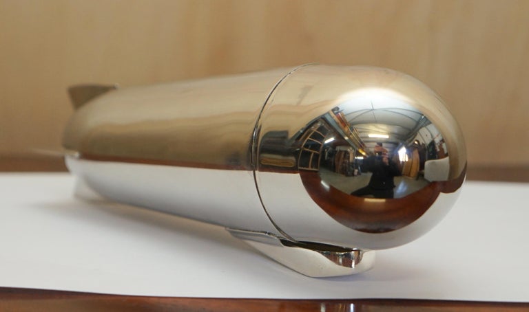 Fine Antique 1960 Art Deco Style EPNS Silver Hallmarked Zeppelin ...