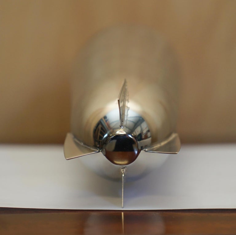 Fine Antique 1960 Art Deco Style EPNS Silver Hallmarked Zeppelin ...