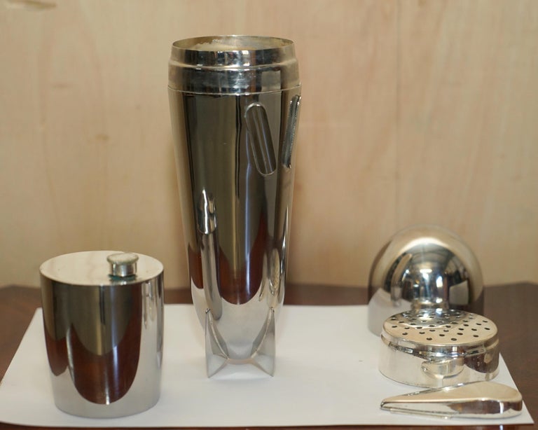 Fine Antique 1960 Art Deco Style EPNS Silver Hallmarked Zeppelin ...