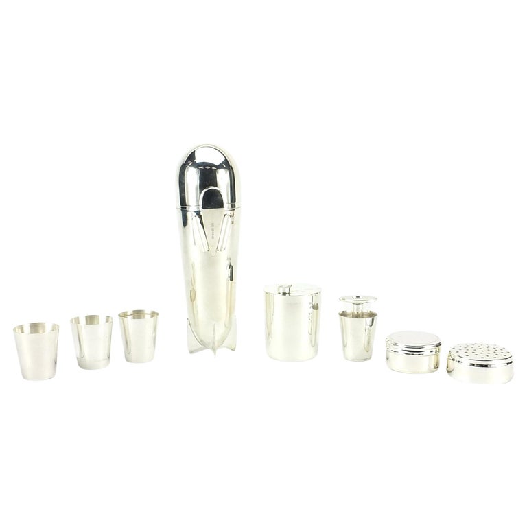 Fine Antique 1960 Art Deco Style EPNS Silver Hallmarked Zeppelin ...