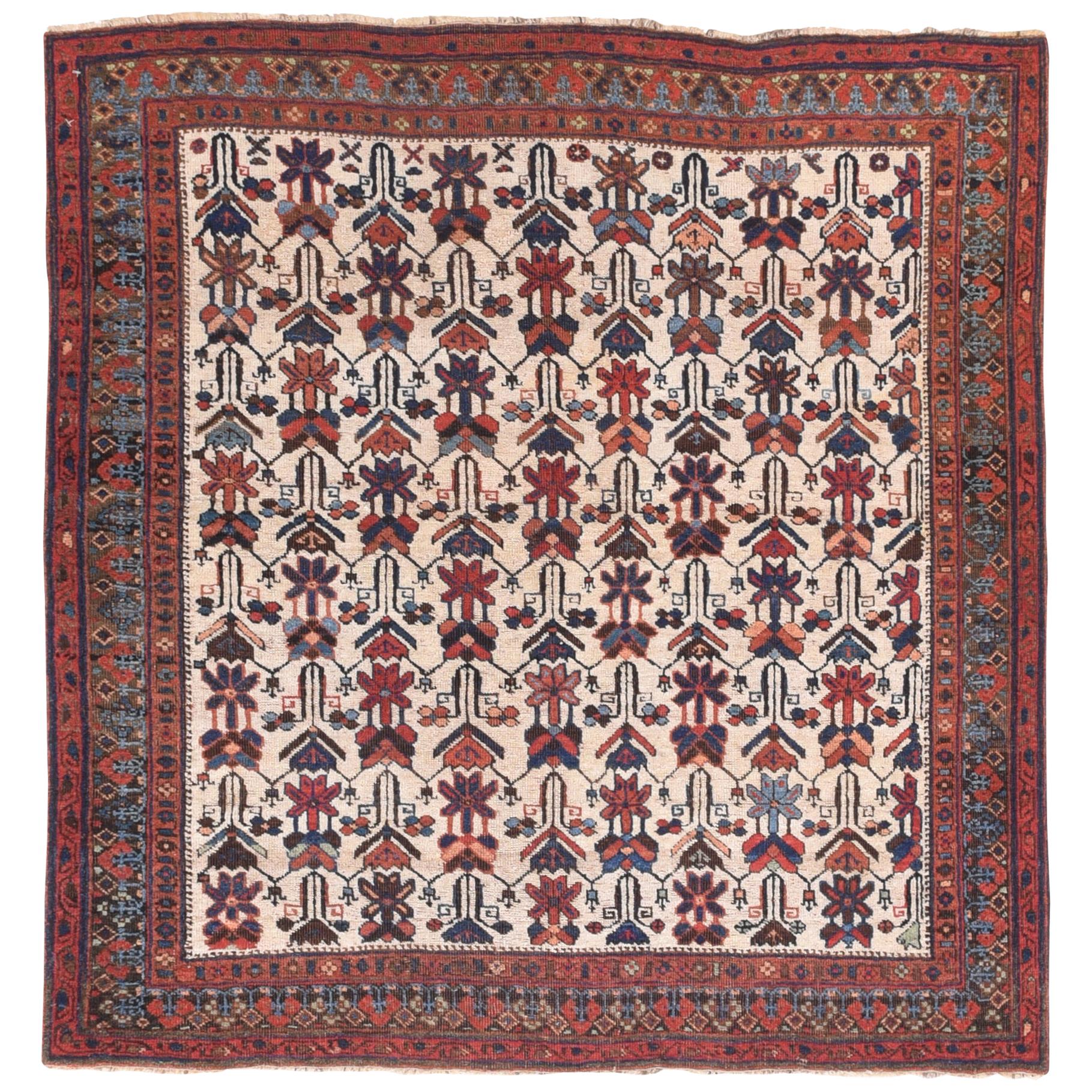 Antique Persian Afshar Rug with Modern Tribal Style For Sale at 1stDibs