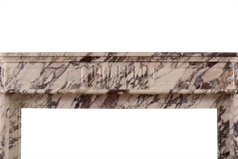 Fine Antique Breche Violette Marble Fireplace at 1stDibs