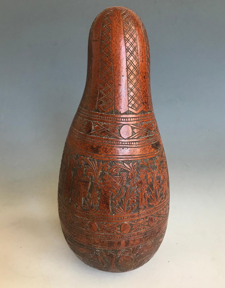 Fine Antique Carved Calabash Indo Portuguese Decorative Art Interior ...