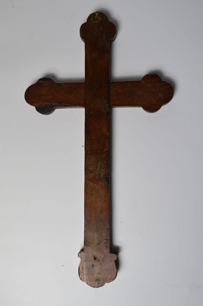 Fine Antique Chinese Canton Wood Cross, 19th Century 中国古董 at 1stDibs