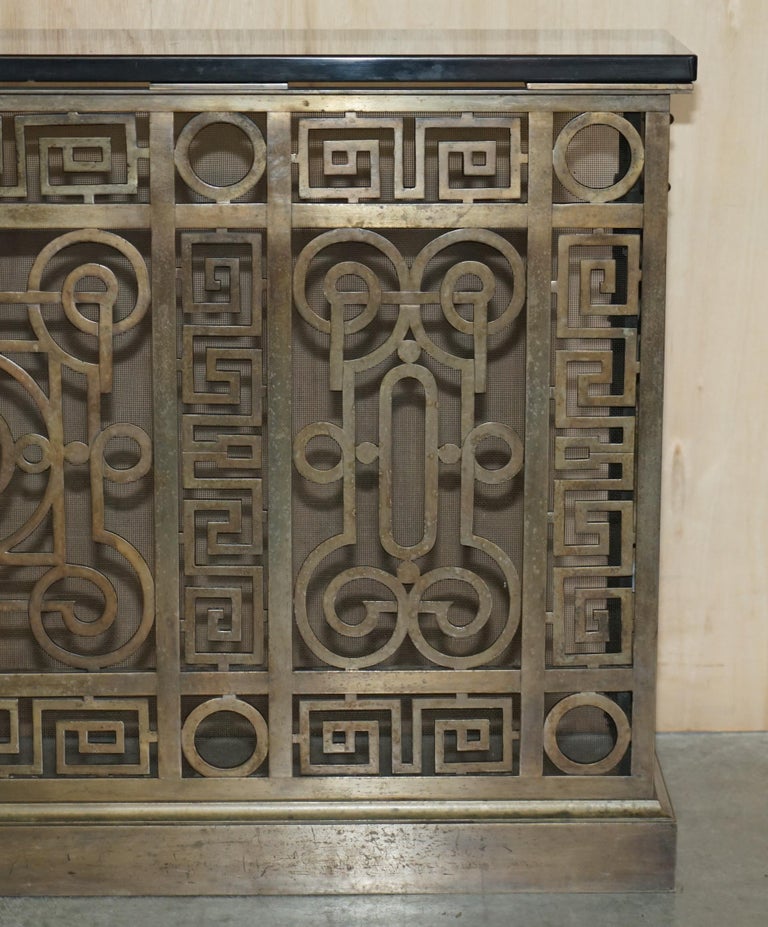 Fine Antique circa 1880 Solid Gilt Bronze and Marble Radiator Cover ...