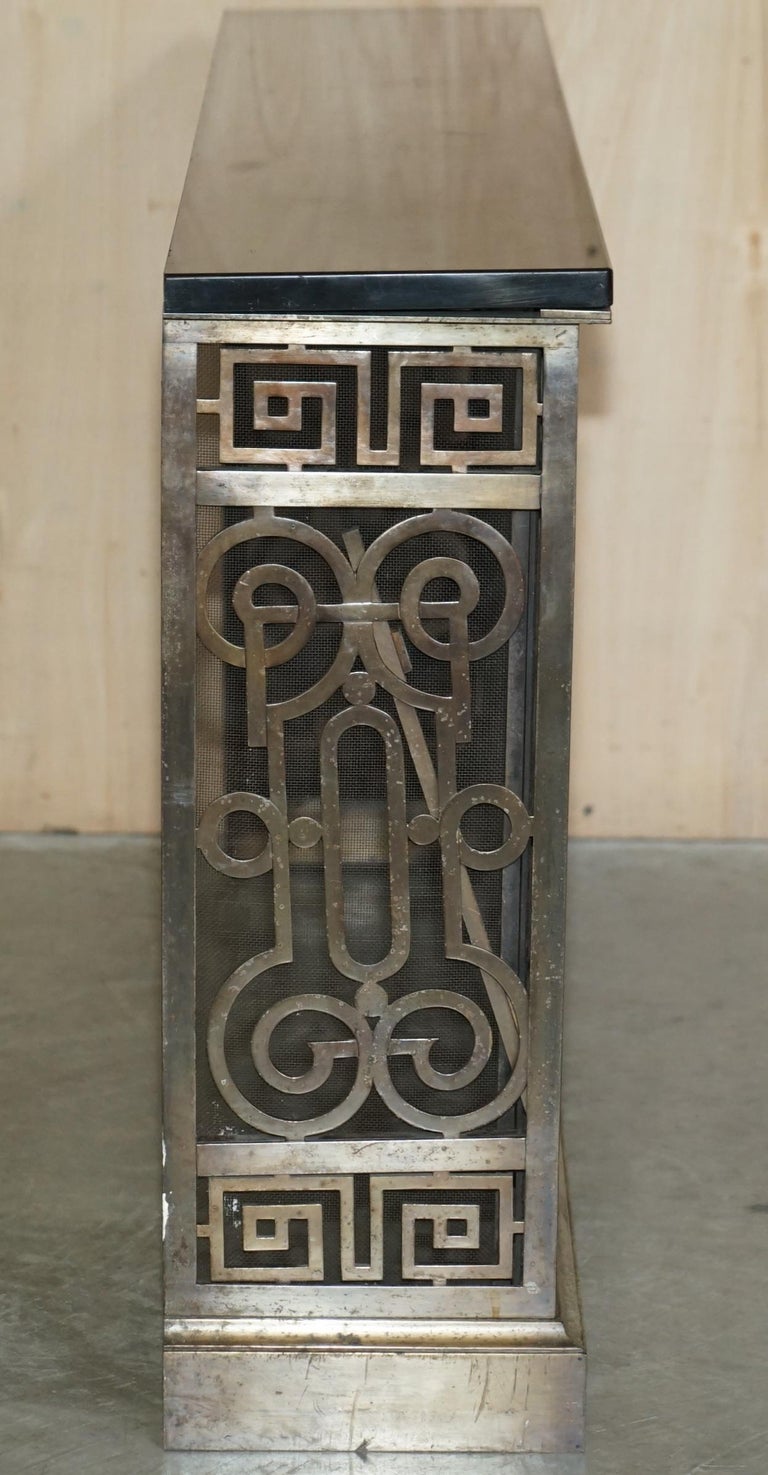 Fine Antique circa 1880 Solid Gilt Bronze and Marble Radiator Cover ...