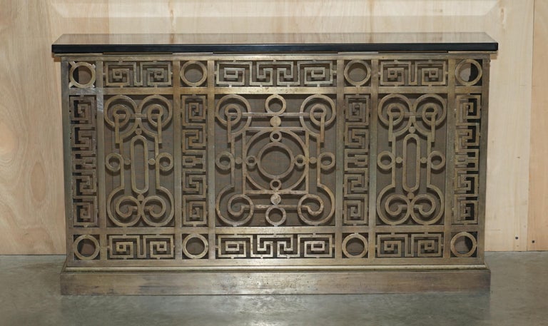 Fine Antique circa 1880 Solid Gilt Bronze and Marble Radiator Cover ...