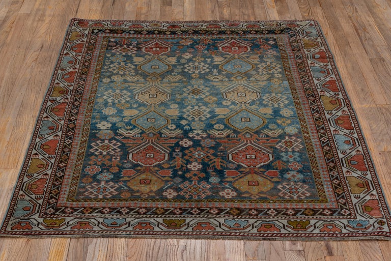 Fine Antique Colorful Caucasian Shirvan Square Rug, circa 1910s For ...