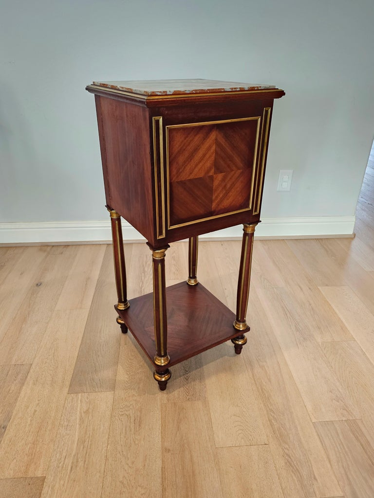Fine Antique French Louis XVI Style Mahogany Nightstand Table For Sale ...