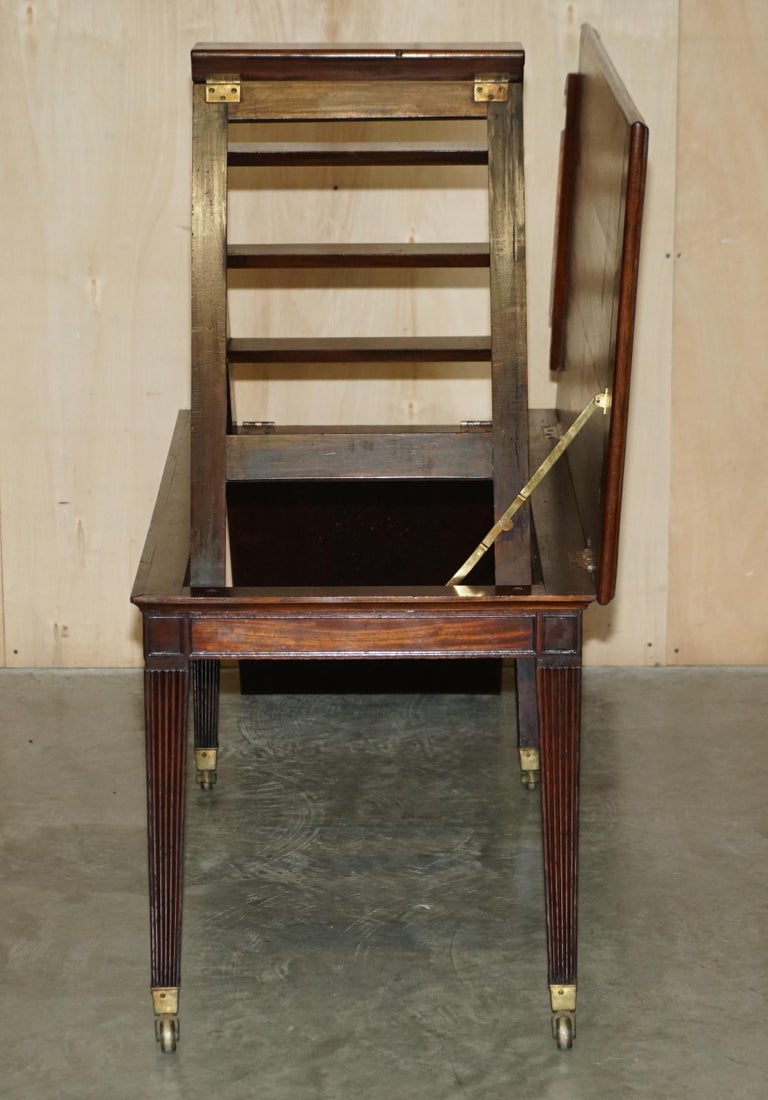 Fine Antique George III circa 1820 Metamorphic Library Desk into ...