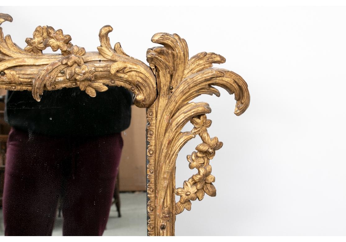 Fine Antique Gilt Rococo Style Mirror For Sale at 1stDibs