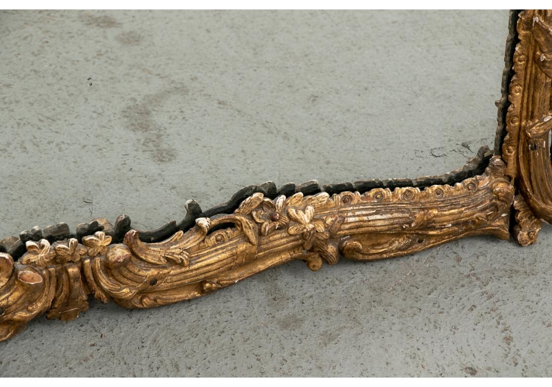 Fine Antique Gilt Rococo Style Mirror For Sale at 1stDibs