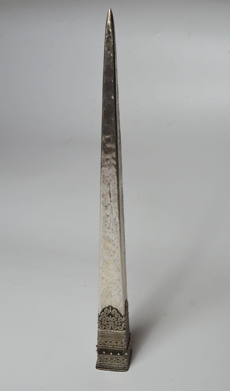 Fine Antique Hmong Silver Pyramid Hair pin Laos hill tribe tribal ...