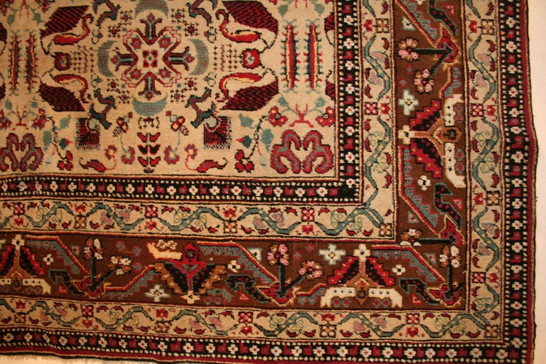 Fine Antique Indian Ivory Agra Rug For Sale at 1stDibs