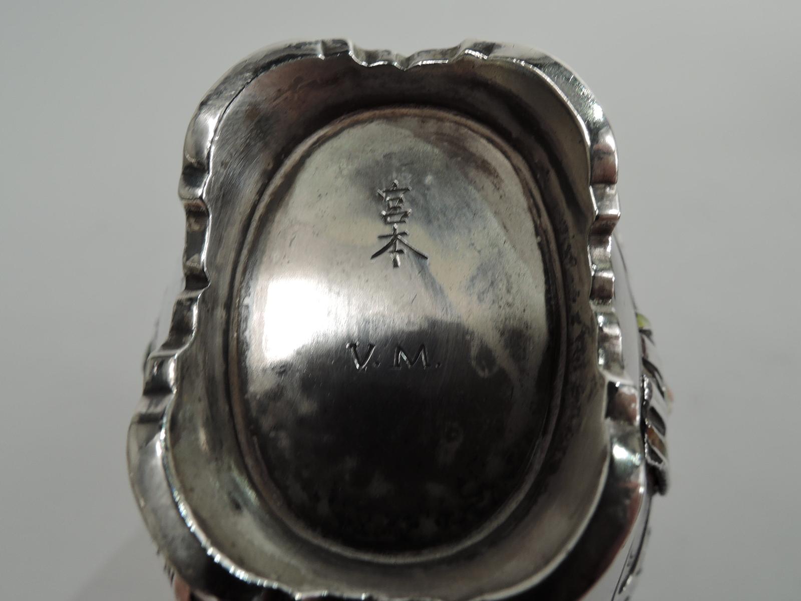 Fine Antique Japanese Silver and Enamel Saki Pot For Sale at 1stDibs ...