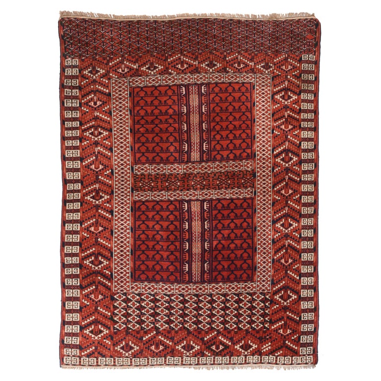 Antique Hachli Bukhara Area Rug For Sale at 1stDibs