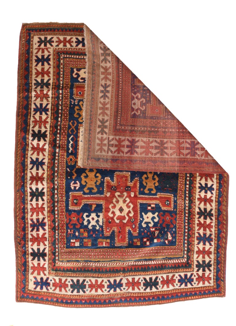 Fine Antique Kazak Borcholo Russian Rug, Hand Knotted, circa 1880 at ...