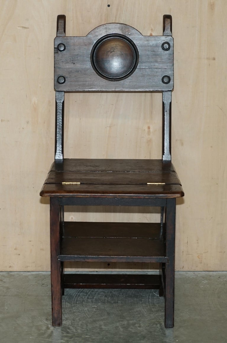 Fine Antique Mid Victorian circa 1850 Metamorphic Library Steps ...