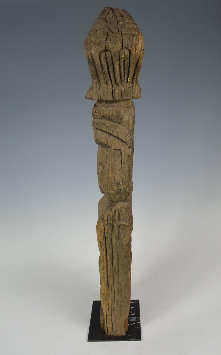Fine Antique Nepal Himalaya Tribal Carved House Post at 1stDibs