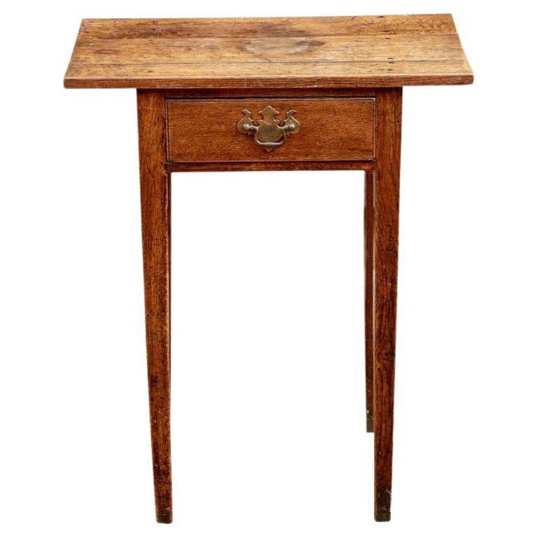 Fine Antique Oak Taper Leg Drawer Stand For Sale at 1stDibs
