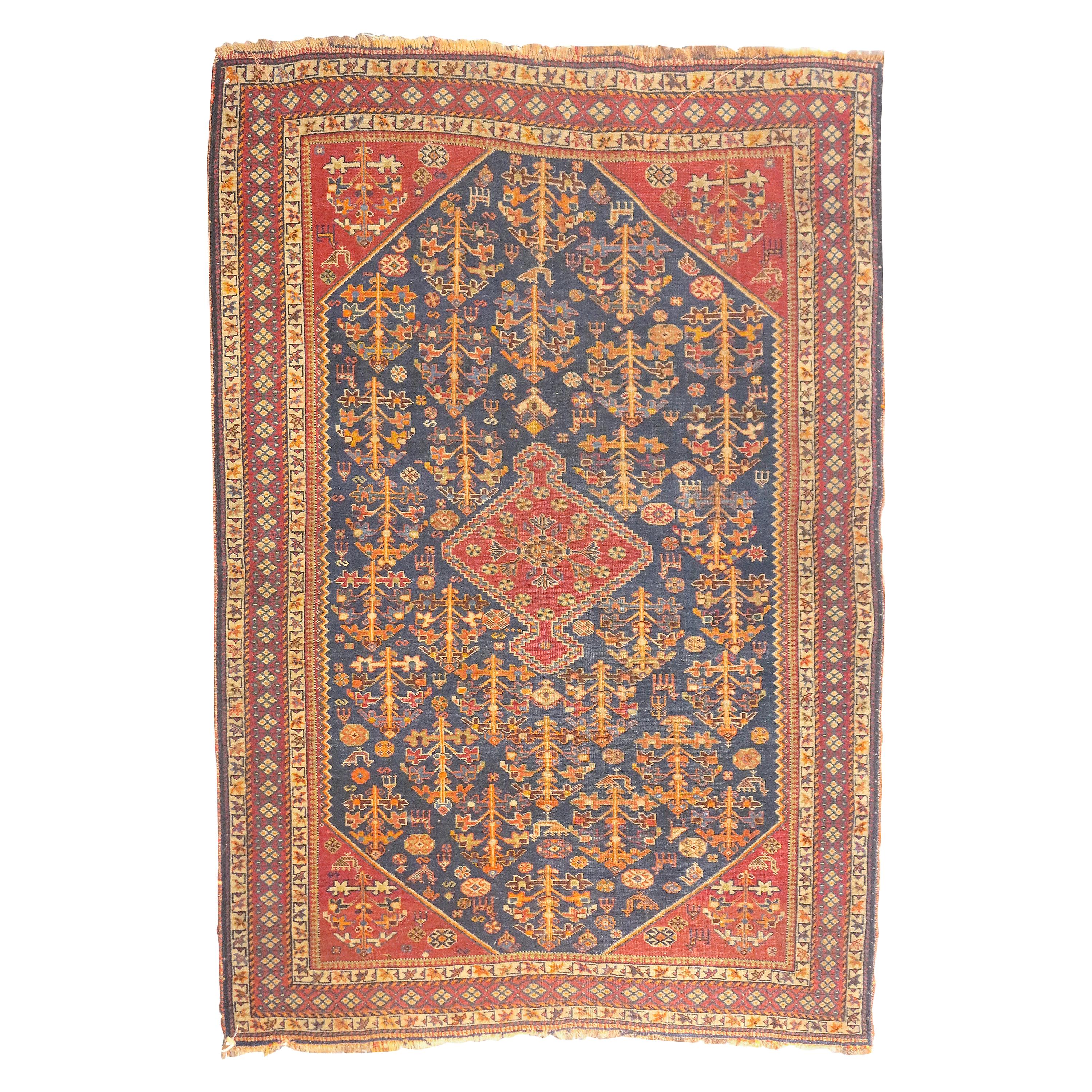 Antique Persian Qashqai Rug For Sale at 1stDibs