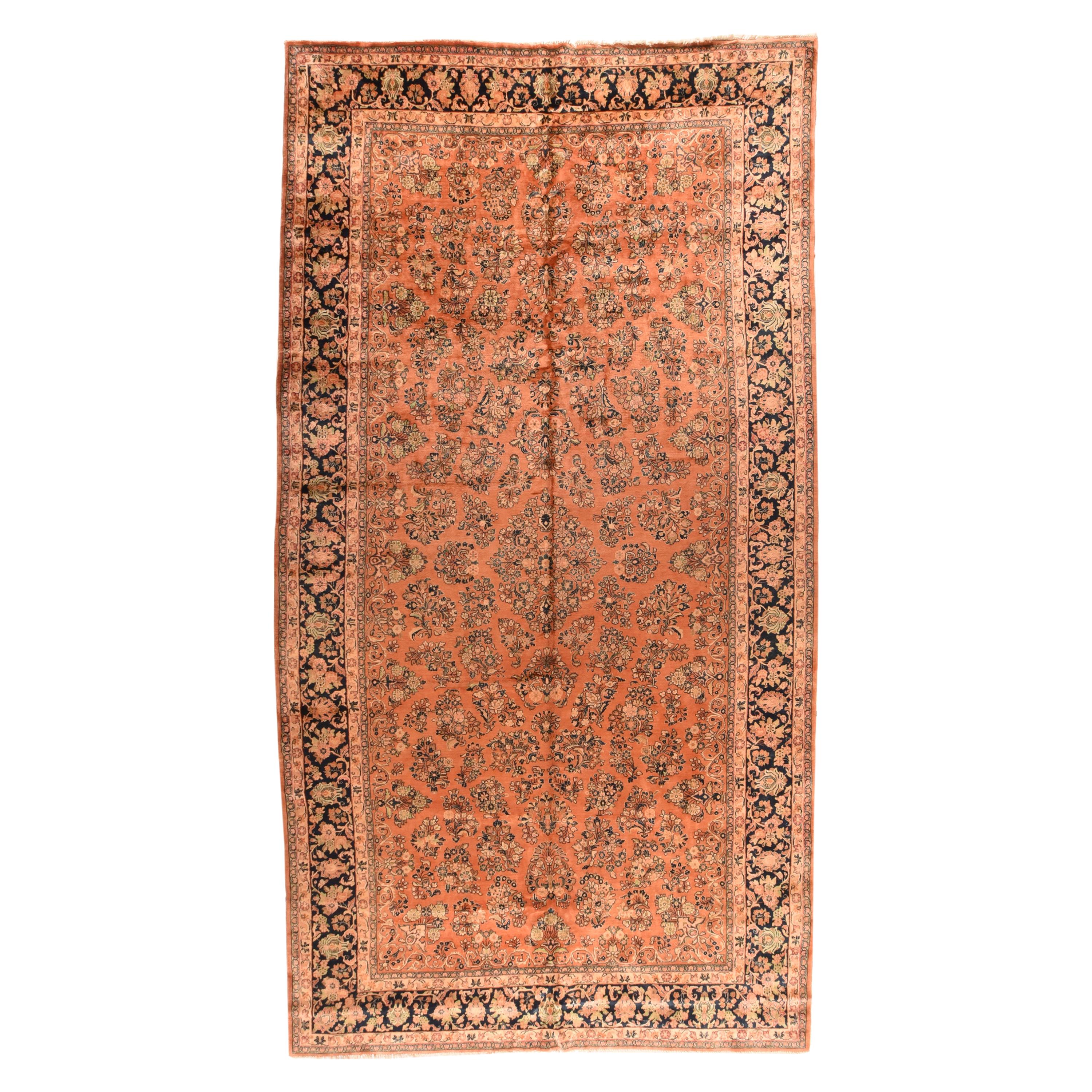 Pretty Antique Sarouk Rug For Sale at 1stDibs