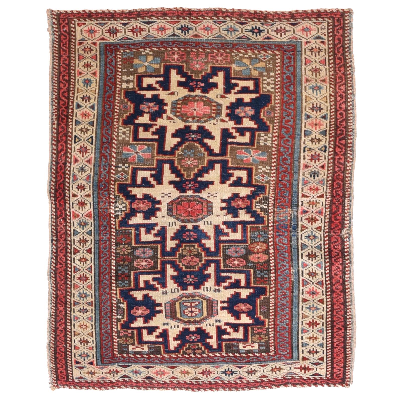 Antique Caucasian Shirvan Chichi Rug For Sale at 1stDibs