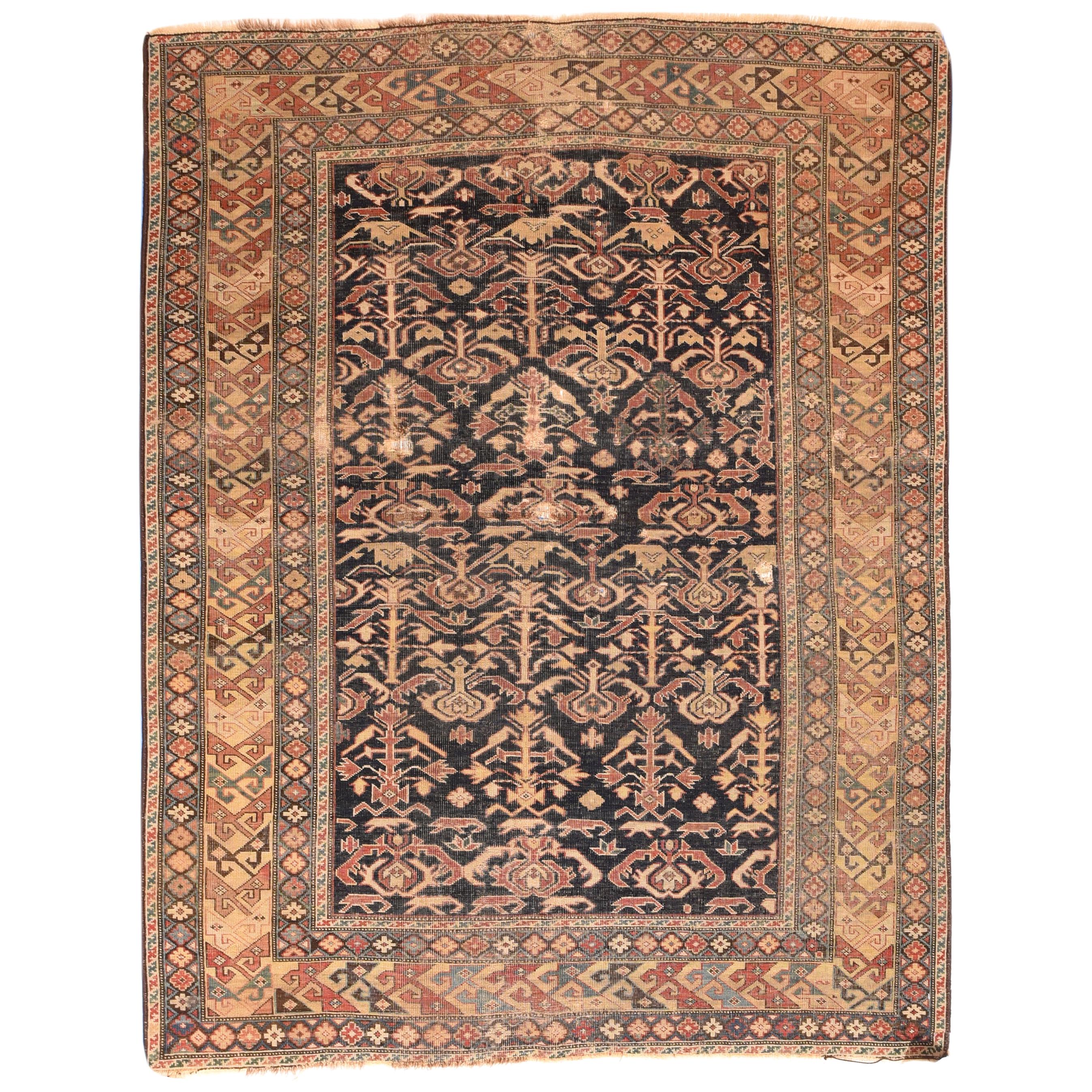 Antique Caucasian Shirvan Chichi Rug For Sale at 1stDibs