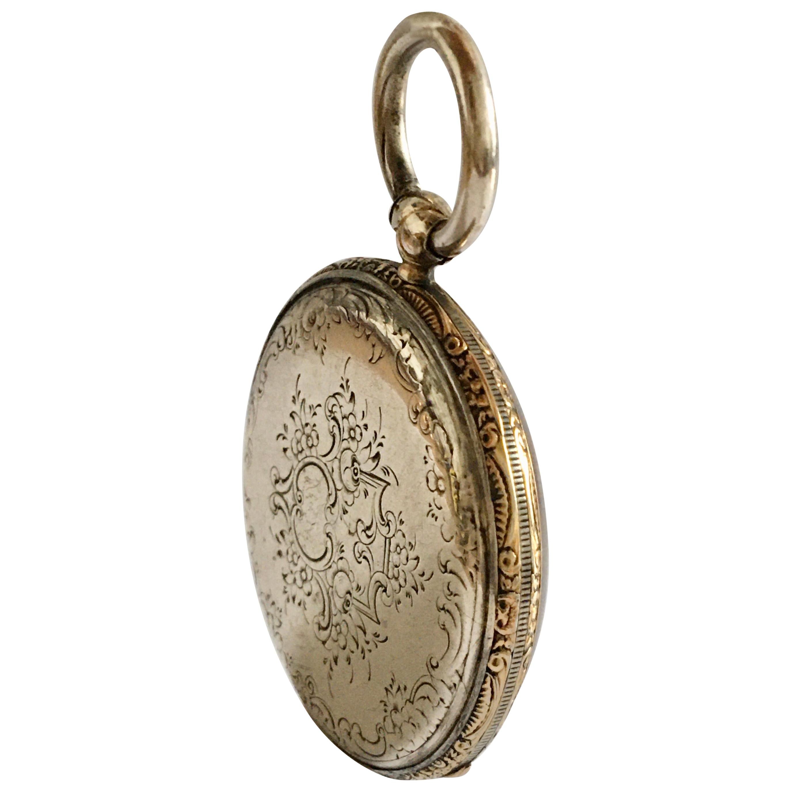 Fine Antique Silver Key-Wind Pocket Watch For Sale at 1stDibs
