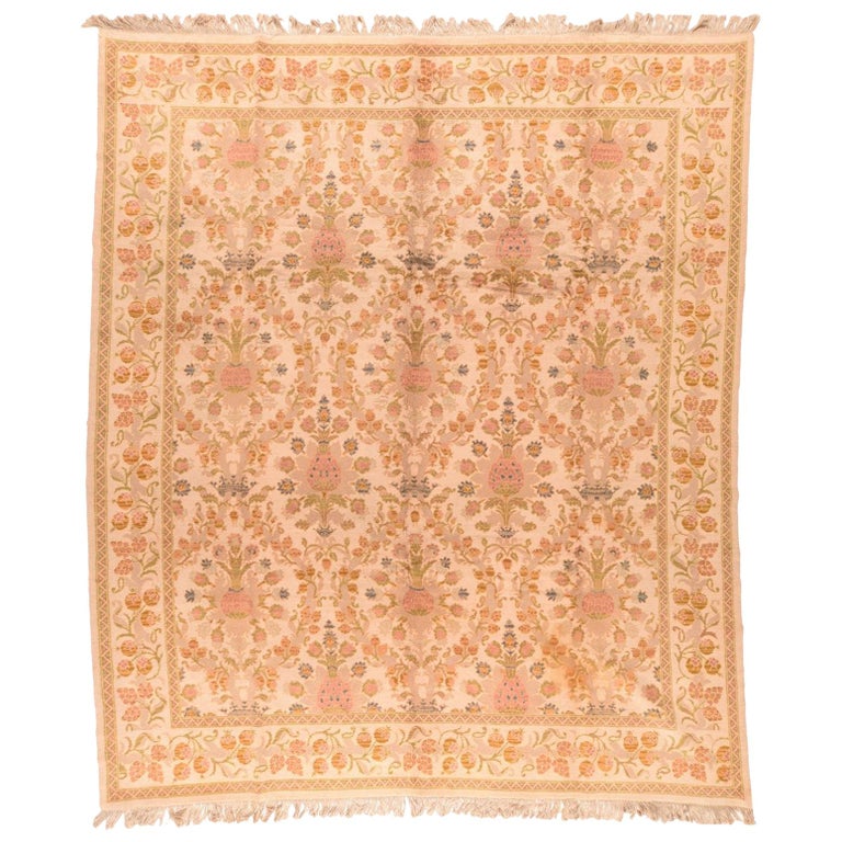 Antique Spanish Wool Area Rug For Sale at 1stDibs
