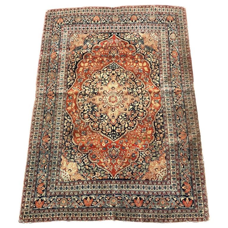 Fine Antique Tabriz Rug For Sale at 1stDibs