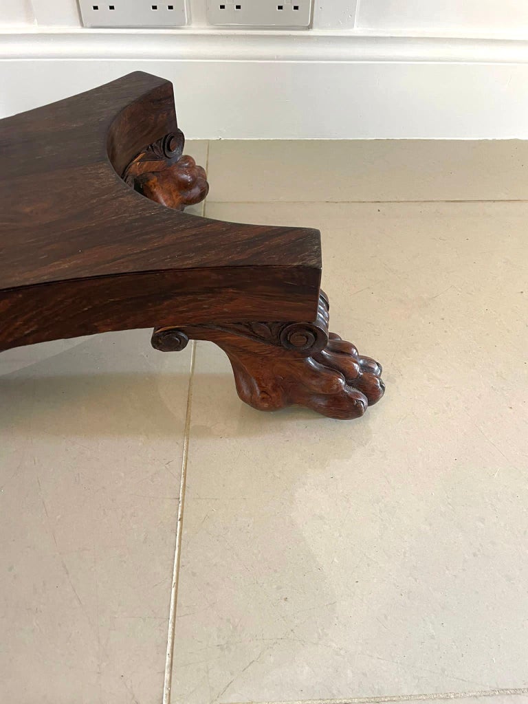 Fine Antique William IV Rosewood Card Table For Sale at 1stDibs