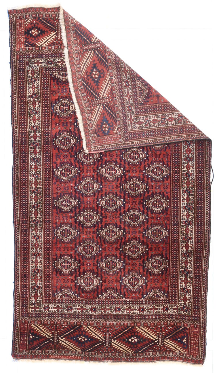 Fine Antique Yomut 'Yomud' Russain Turkemanstan Rug, Bukhara Design ...