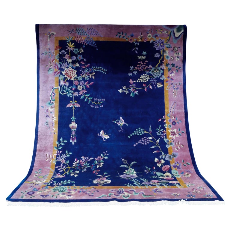 Fine Art Deco Chinese Nichols Rug designed by Walter Nichols at 1stDibs