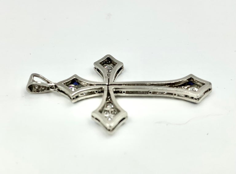 Fine Art Deco Period Diamond Platinum Cross, Circa 1920 at 1stDibs